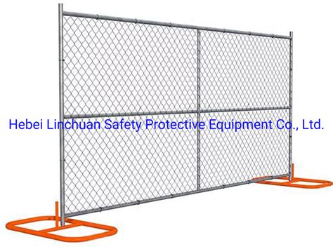 Portable Galvanized American Chain Link Temporary Fence Panel Temporary Fence Chain Link Filled