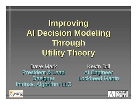 pdf improving ai decision modeling through utility theory · ai