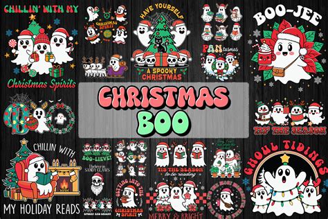 Christmas Ghost Svg Bundle Graphic By Pecgine · Creative Fabrica