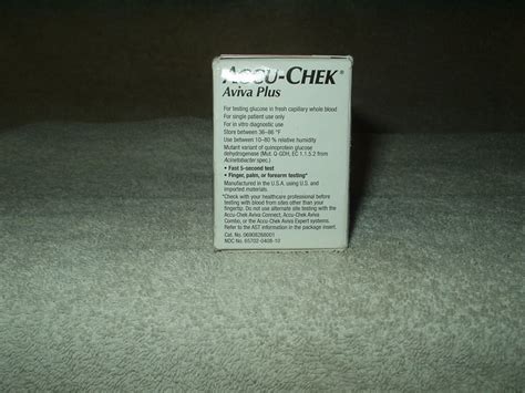 Accu Chek Aviva Plus Test Strips 1 Sealed Box Of 100 Ea Retail 10 31 22 365702408104 On EBid