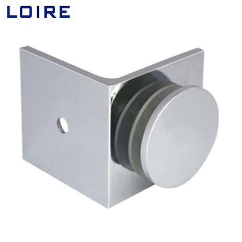 Bathroom Door Hinge Patch Fitting 90 Degree Brass Shower Glass