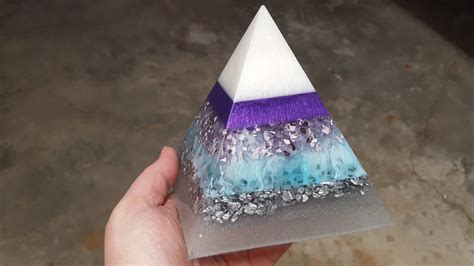 Core Sample Resin Pyramid Resin Crafts Handmade Ts Resin Art