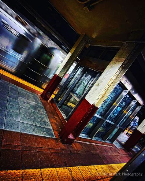 Nyc Subway Platform Elevator By Broadmark Photography Wall Art
