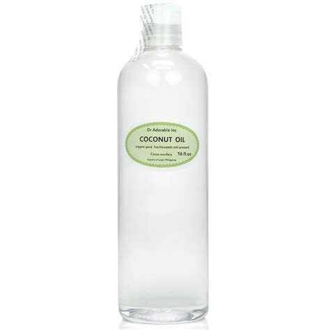 Oz Organic Fractionated Coconut Oil Pure Organic Etsy