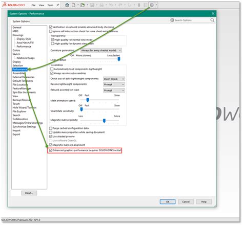 Solidworks 2021 Enhanced Graphics Performance Goengineer