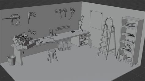 Workshop Model Turbosquid 2160550