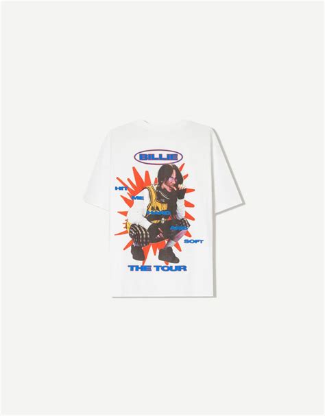 Short Sleeve Billie Eilish Print T Shirt Bsk Teen Bershka