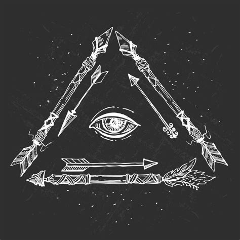 보헤미안 벡터 일러스트 레이 션 프리미엄 벡터