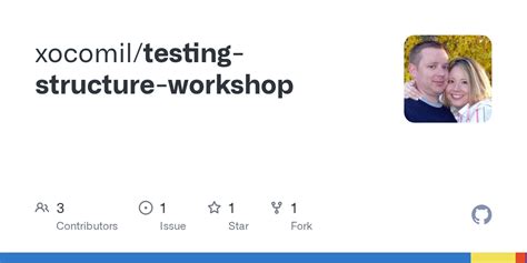 Github Xocomiltesting Structure Workshop