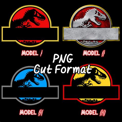 Jurassic Park Jurassic World Logo And Blank Logo Bundle Vector Etsy