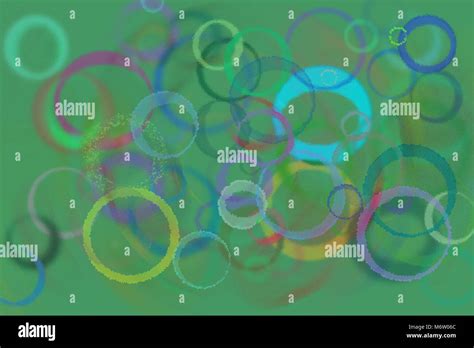 random circle ellipse or bubble shape digital generative art for