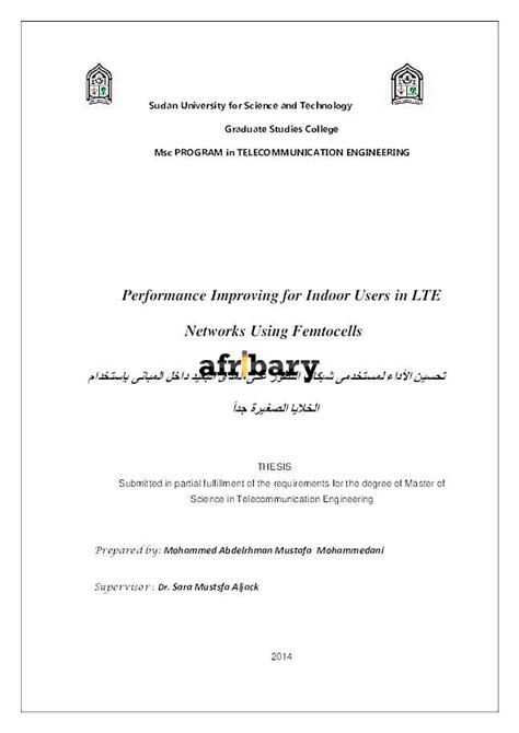 Performance Improving For Indoor Users In Lte Networks Using Femtocells