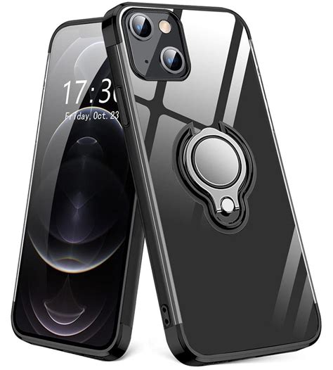 数量限定iPhone 13 mini 用 ケース リング付き クリア 透明 TPU 耐衝撃 軽量 薄型 擦り傷防止 アイフォン 13