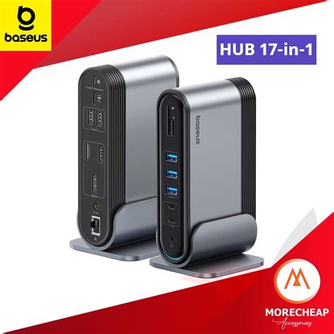 Baseus In Hub Type C To Multi Hdmi Rj Vga Usb Docking Station Shopee Thailand