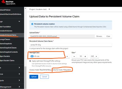 alletra 9000 csi upload data to persistent volume claim failed on