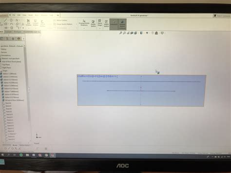Why Cant I Smart Dimension The Distance Between These Two Lines There