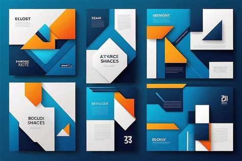 Premium Photo Geometric Abstract Backgrounds Design Composition Of Simple Geometric Shapes On