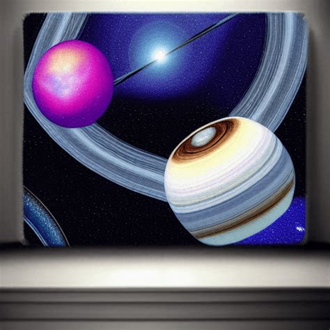 Saturn Fairytale Galaxy Sparkly Design Caravaggio · Creative Fabrica