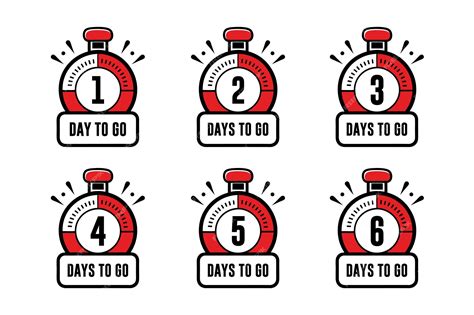 A Set Of Countdown Timer Icon Vector For Black Friday Premium Ai