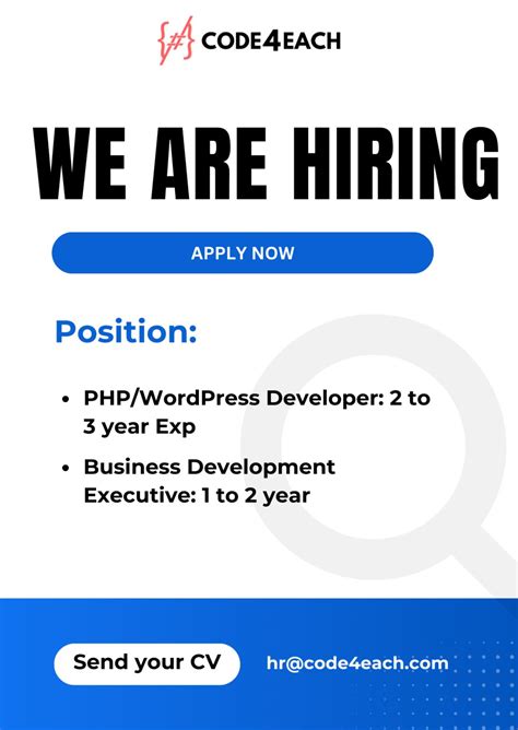 Code4each On Linkedin Resume Contact Hiring Php Wordpress Bde Careeropportunity