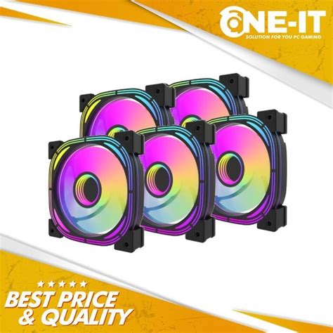 Jual FAN DARKFLASH INFINITY 24 PWM 5in1 120mm ARGB 5 Pack Fans Black
