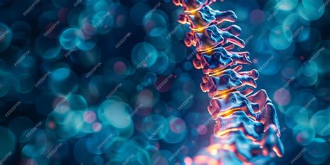척추 질환 이해 관절 해부학 및 응급 상황 개념 척추질환 상처 관절 해보학 응급 상황 프리미엄 Ai 생성 이미지
