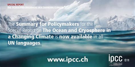 Ipcc On Linkedin The Summary For Policymakers For The Special Report