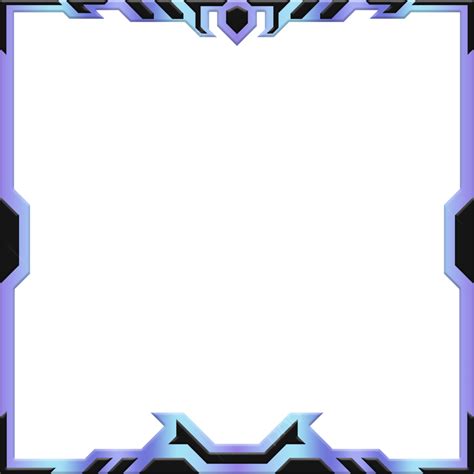 Crystal Border Twitch Live Stream Overlay Gaming Facecam Panel Twitch Live Stream Webcam