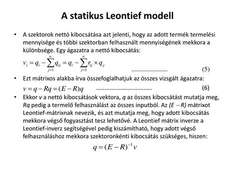 Ppt A Leontief Modell Powerpoint Presentation Free Download Id1769049