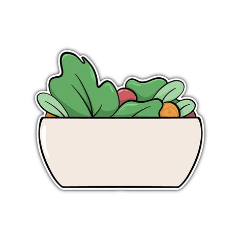 Salad Sticker Illustration 22791179 Png