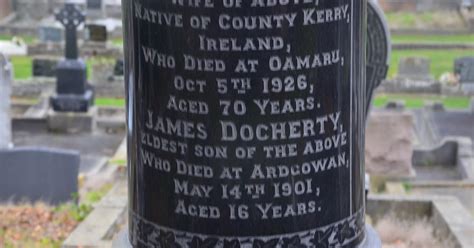 In Loving Memory James Docherty 1885 14 5 1901 An Invalid
