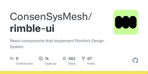 Github Consensysmesh Rimble Ui React Components That Implement