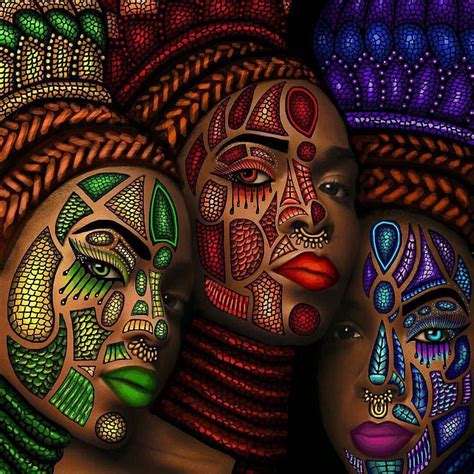 Natural Hair Art Black Art Black Love Art African American Art