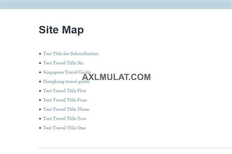 How To Create Sitemap Page In Blogger Blog Step By Step Axlmulat