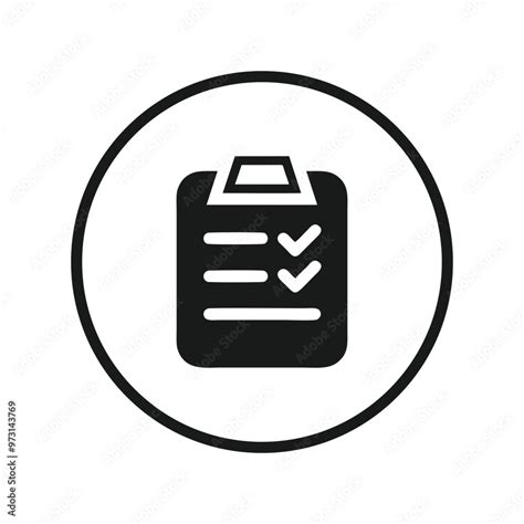 เวกเตอร์ Stock Check List Check Mark Check Item Check Mark Icon