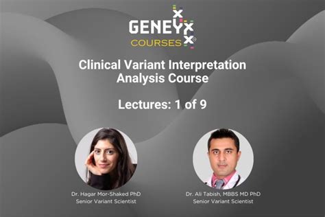 clinical variant interpretation analysis course lecture recordings
