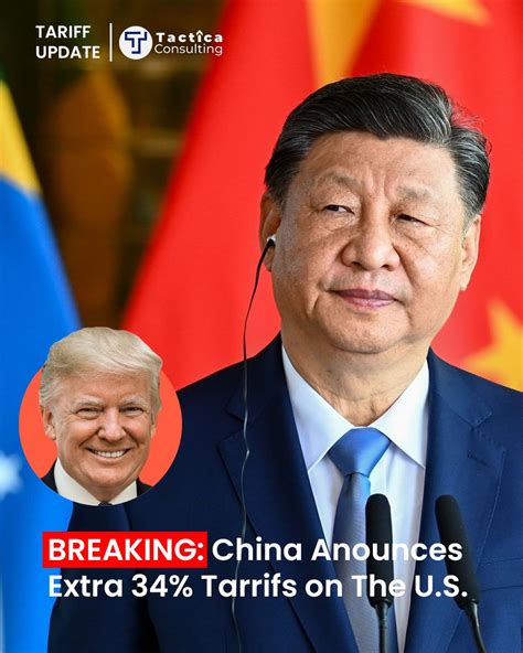 China Announces Additional 34 Tariffs On Us Imports A New Chapter