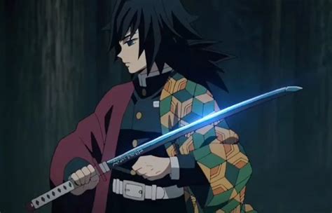 Giyu Sword Demon Slayer Giyu Tomioka S Blue Nichirin
