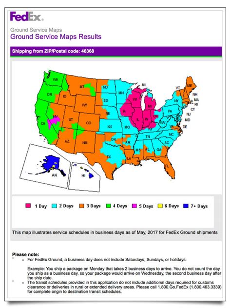 How To Calculate Time And Transit FEDEX And UPS Time And Transit Map