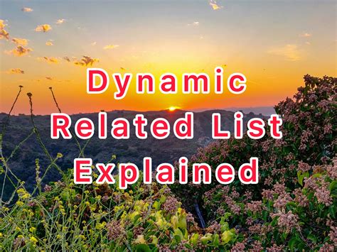 salesforce dynamic related list explained dydc