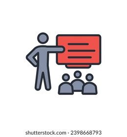 Training Icon Vectoreditable Strokelinear Style Sign Stock Vector ...