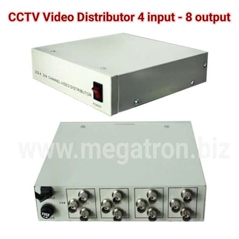 jual cctv video distributor amplifier 4 input 8 output ahd hd cvi hd
