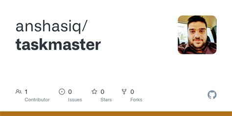 Github Anshasiq Taskmaster
