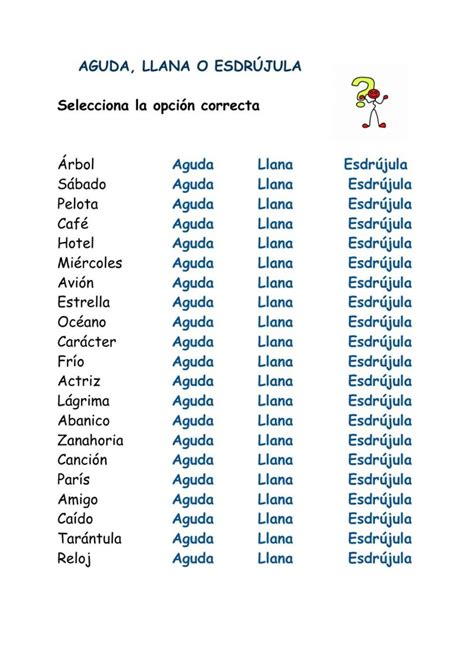 Ficha online de Acentuación para 3º 4º Puedes hacer los ejercicios