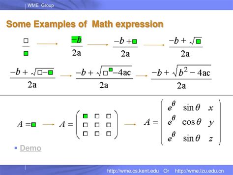 Ppt Mathedit A Browser Based Visual Mathematics Expression Editor