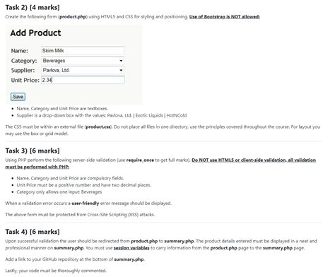 Solved Task Marks Create The Following Form Chegg