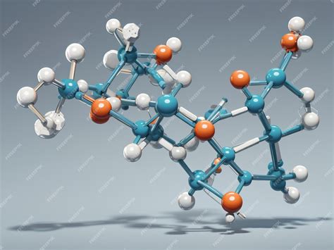 Premium Ai Image Ethereal Chemistry 3d Flat Model Of Ethyl Formate