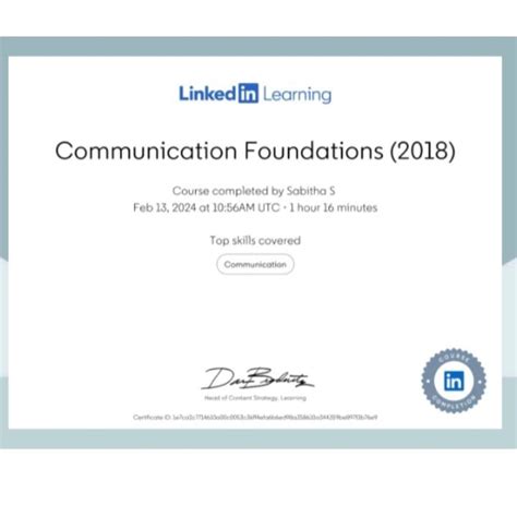 sabitha m on linkedin communication