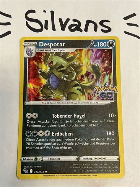 Despotar Holo 043078 Pokemon Go Deutsch Kaufen Auf Ricardo