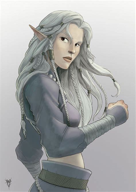 Artstation The Elf Monk William Vogel Fantasy Character Art Rpg